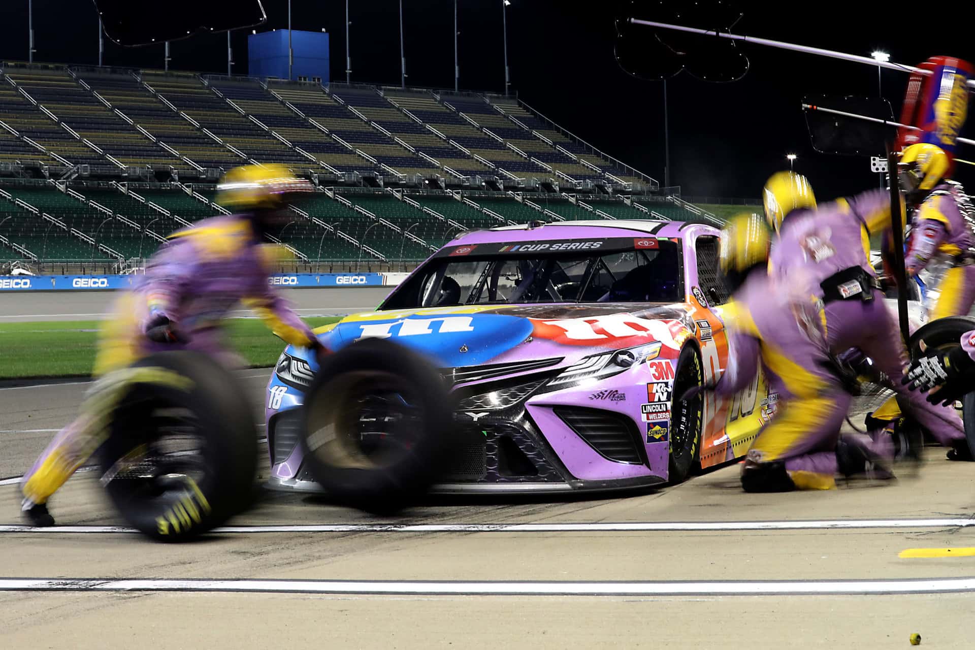 Kyle Busch rebounds for an 11th-place run following contact with wall ...
